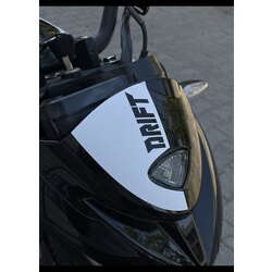 KAFA STICKER DRIFT L (BEYAZ) | MOTOSTICKLET