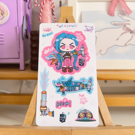jinx sticker sheet | Softnpaper