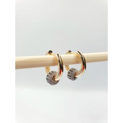 Vip Model Gold Kaplama Zirkon Taşlı Pandora Model Vita Halka Küpe ...