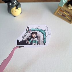 Chihiro Mat/Kağıt Sticker | tinuriel_store