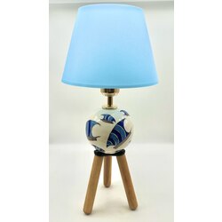 Deniz Temalı Çini Abajur | Artist Çini Market