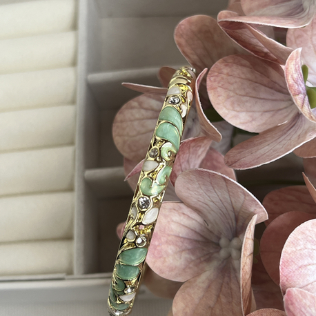 Cloisonne Bileklik | 14K Altın Kaplama | Cofsy Accessory