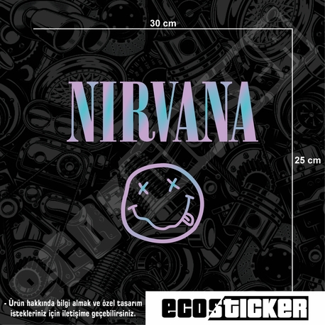 Nirvana Hologram Sticker | Ecosticker