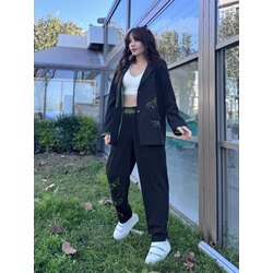 Özel Tasarım Blazer Pantolon Takım SİYAH | M. Elif Duman