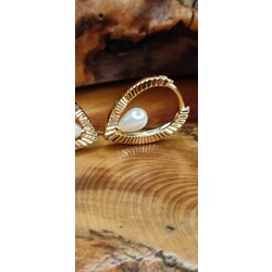 Juping Vip Damla İNCİLİ Rose Renkli Küpe | İNCİ GİBİ