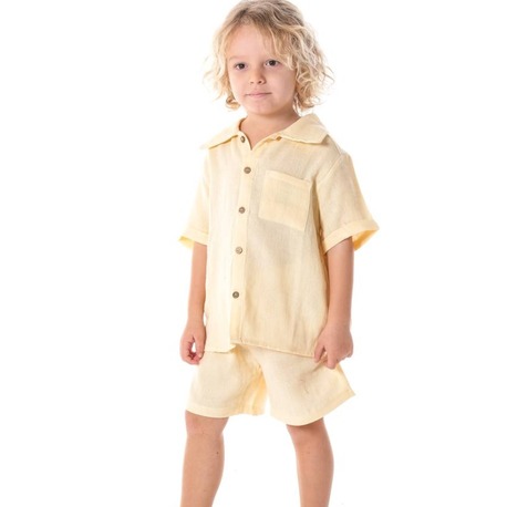 La’ciel Paris Krem Oversize Pamuk Müslin Takım | MimiYo