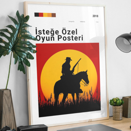 İsteğe Özel Oyun Posteri - Çerçevesiz Poster | Nish Art