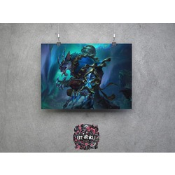 League Of Legends Warwick 4K Metal Poster 20x28 | Otaku Dizayn