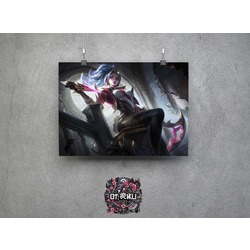 League Of Legends Akali 4K Metal Poster 20x28 | Otaku Dizayn