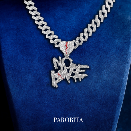 NLE Choppa No Love Iced Out Chain + Pendant | ParobitaChain