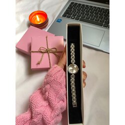 Pearl silver saat | Pethra