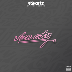 GTA | Vice City Lined Sticker | Stikartz