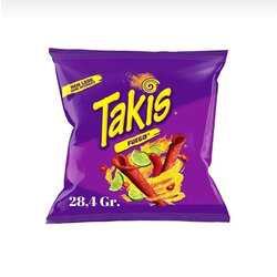 Takis Fuego Hot Chili Pepper & Lime Tortilla Chips 28,4 Gr. | Takis ...
