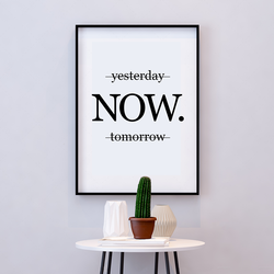 Now 50x70 Çerçeveli Poster | The Housebody