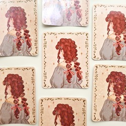 Vintage Girl Tekli Sticker | ♥ TPS SHOP ♥