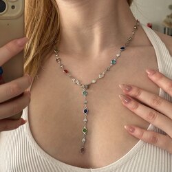 Rainbow Y Model Kolye | Whispers Jewelry