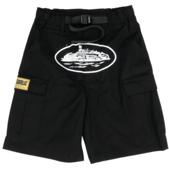 Corteiz RTW OG Alcatraz Cargo Shorts Black | Fless Wear