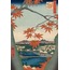 Maple Trees at Mama, Tekona Shrine and Tsugi Bridge A6 Poster | Gosukeshop