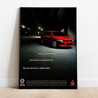 Mitsubishi Lancer Evolution Poster | SunRiseClub