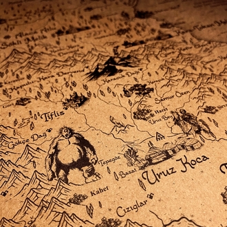 Dedem Korkut ve Oğuz Elleri Haritası | Talented Bear's Workshop