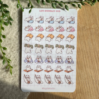 Luyi Doodles 003 sticker sheet | Luyi Studio
