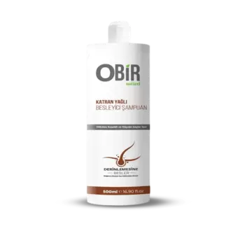 Obir Naturel Katran Yağlı Besleyici Doğal Tuzsuz Şampuan (500 ML ...