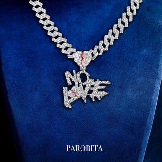 NLE Choppa No Love Iced Out Chain + Pendant | ParobitaChain