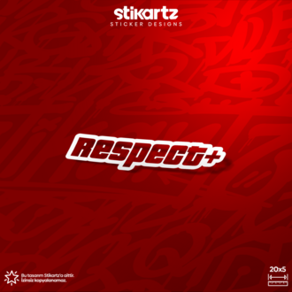 Respect+ Sticker | Stikartz