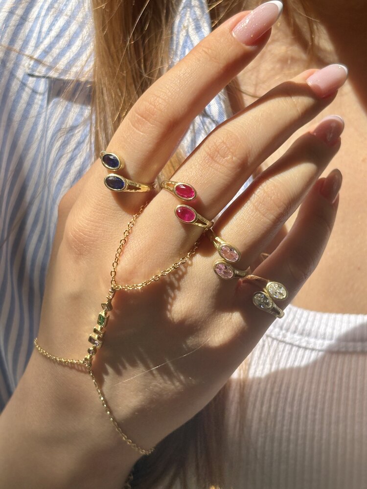 2li oval taşlı işleme detay vintage yüzül | Alwaysbabe•Co