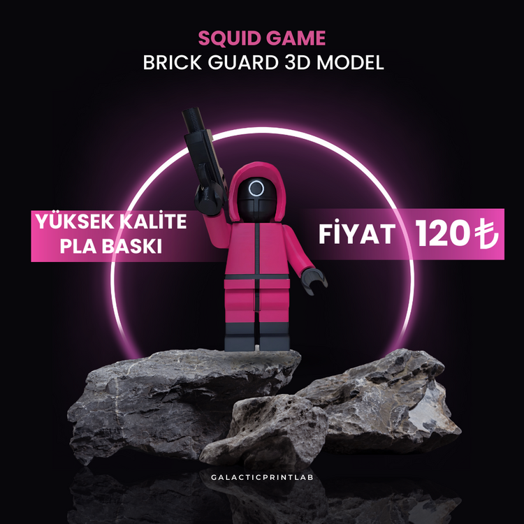 Squid Game Brick Guard 3D Model | GalacticPrintLab