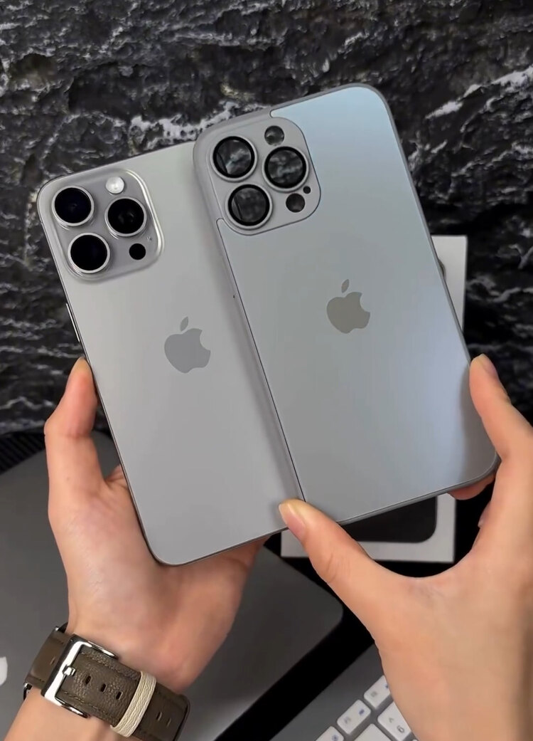 Ag-Glass Natürel Titanyum Case | HAZALGSM