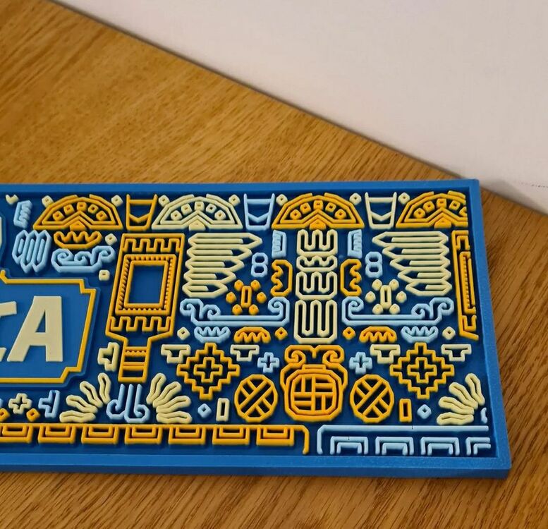 OLMECA TEQUILA BAR MAT | RETRO PAZARI COLLECTION