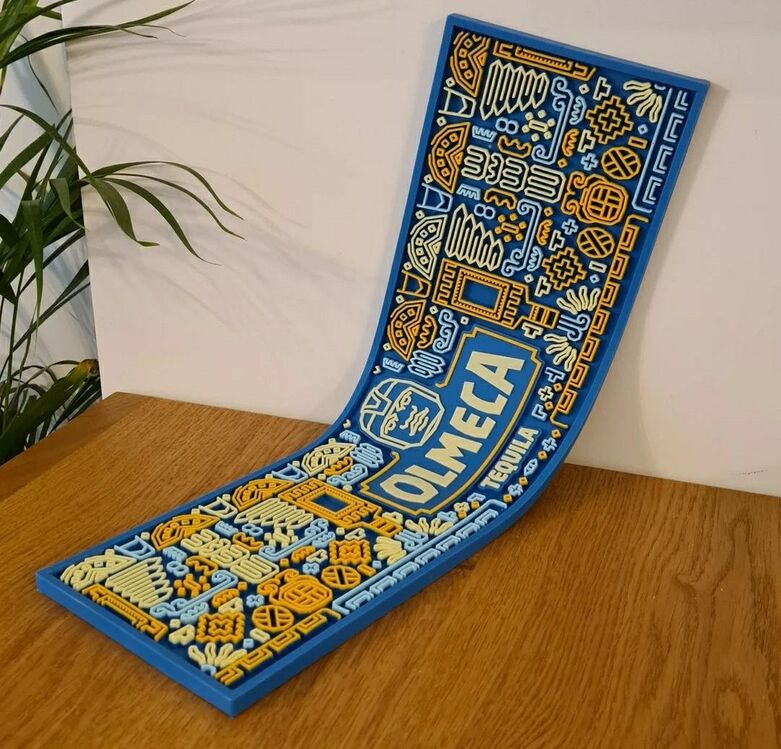 OLMECA TEQUILA BAR MAT | RETRO PAZARI COLLECTION