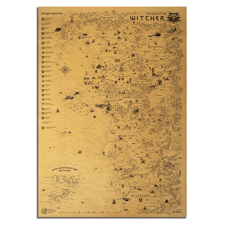 Witcher World Map | Talented Bear's Workshop