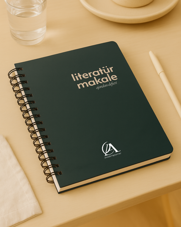 Yeşil Literatür -Makale Ajandası Defteri Literature Planner LitNotes ...