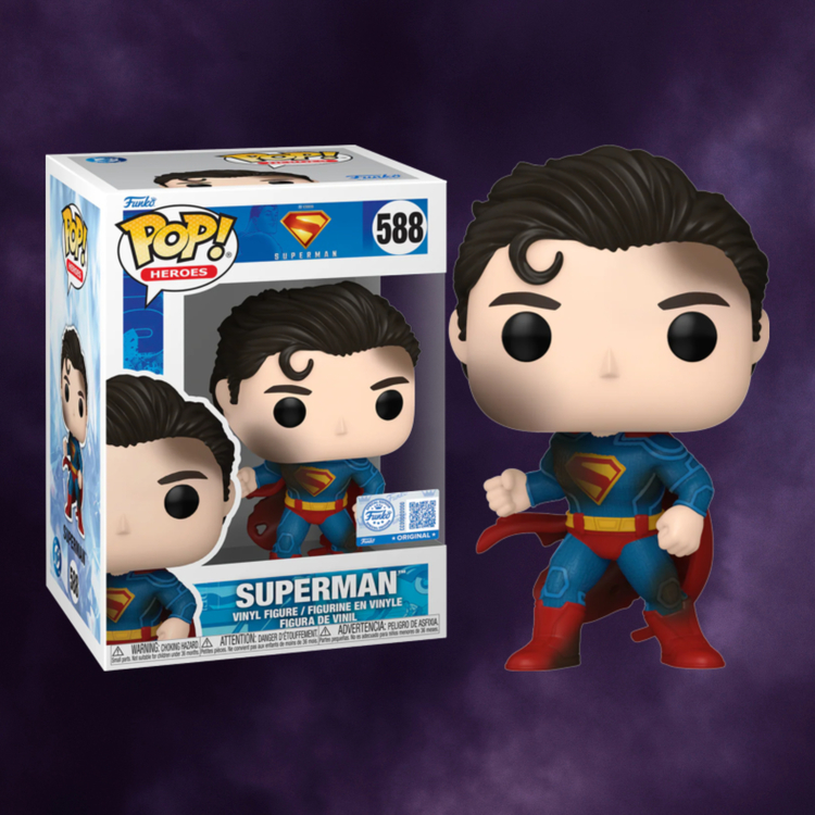Superman (2025) – Superman (Fight Stance) Funko Pop! #588 Exclusive ...