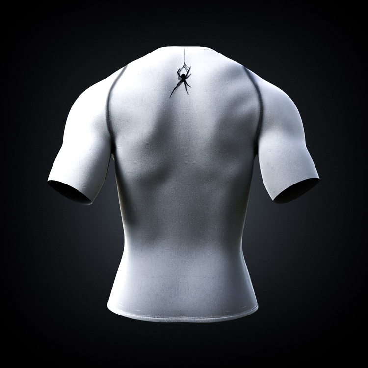 Phantom White Compression T-shirt | gymrey