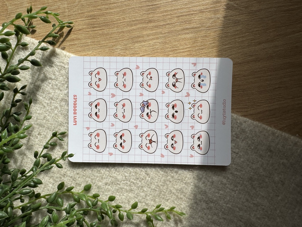 Luyi Doodles sticker sheet | Luyi Studio