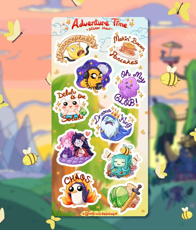 Adventure Time Sticker Paketi | mirmirketshop