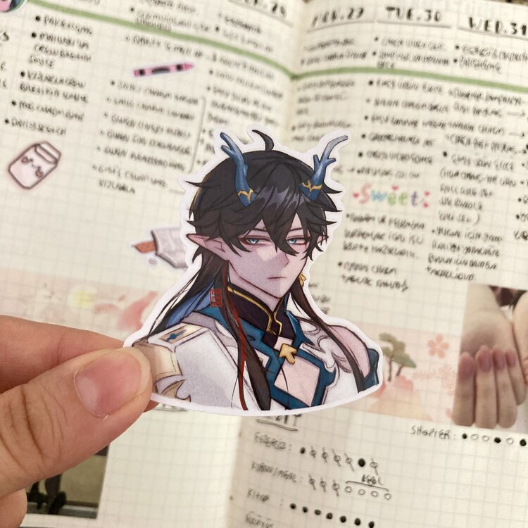 Dan Heng Hologramlı Sticker ( HONKAI STAR RAIL) | Munisshi's Art Shop