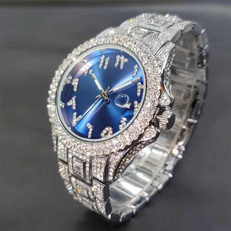Premium Iced Out Arabic Dial Watch | ParobitaChain