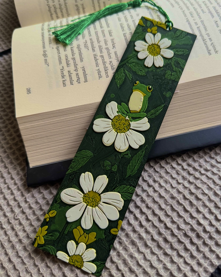 Frogget Me Not Kitap Ayracı | Şali Workshop